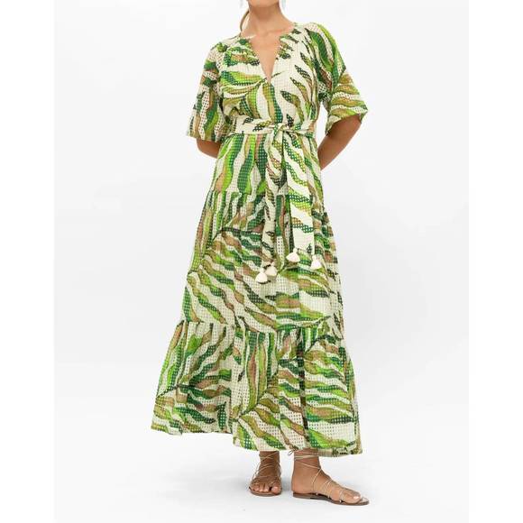 Oliphant | Dresses | New Oliphant Raglan Belted Maxi In Maldive Green ...